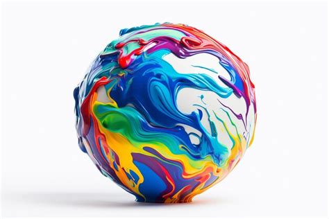 Premium Vector 3d Render Of Abstract Glass Ball With Organic Deformed