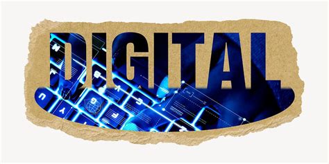 Digital Word Torn Paper Technology Free Photo Rawpixel