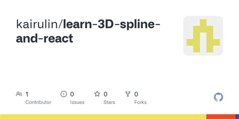 Github Kairulinlearn 3d Spline And React