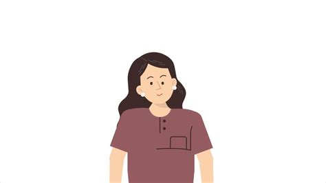 Women Winking And Approval With Hand Gesture 2d Animation V 56337555 Stock Video At Vecteezy