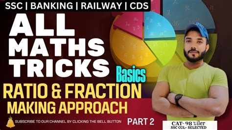 all maths tricks part 2 ratio and fractionbasic to advanced rrb