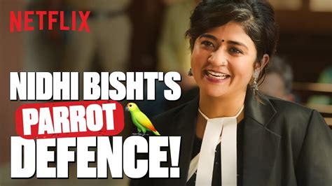 nidhi bisht wins a case using parrots 😳🔥 maamlalegalhai youtube
