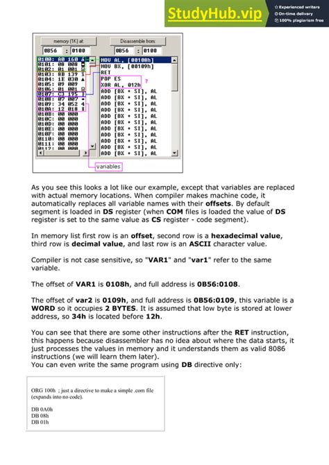8086 Assembler Tutorial For Beginners Part 1 Pdf