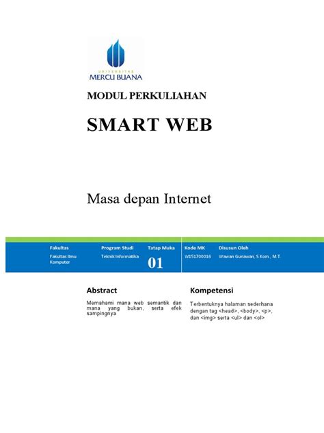 Pertemuan 1 Smart Web Pdf