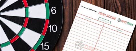 Printable Darts Scoresheets DartPicks