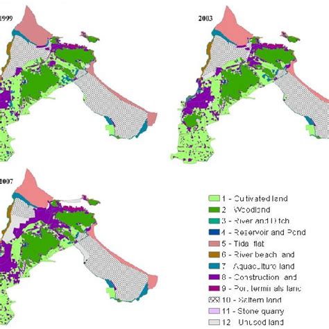 Land Usecover Classification From 1999 To 2007 Download Scientific