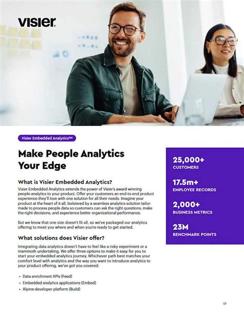 Visier Embedded Analytics Overview Infosheet Visier