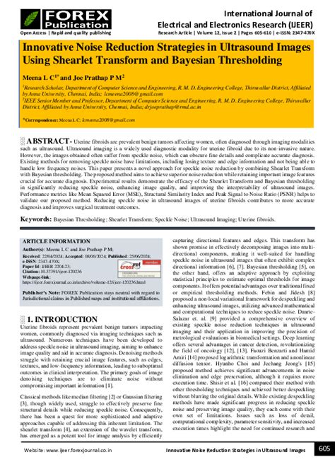 Pdf Innovative Noise Reduction Strategies In Ultrasound Images Using Shearlet Transform And