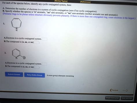 Solved Introduction For Each Of The Species Below Identify Any Cyclic