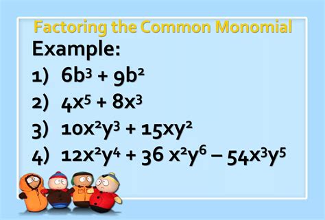 Factoring The Common Monomialpptx