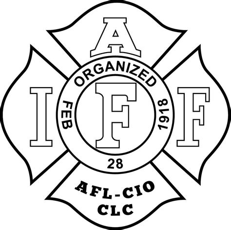 Artstation Afl Cio Patch Vector File Black White Vector Outline Or Line Art File For Cnc Laser