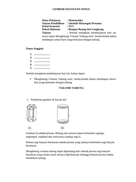 Lks 2 Volume Tabung Fix Pdf
