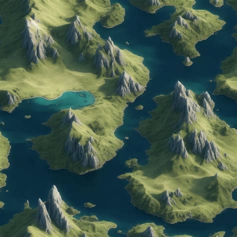 Premium Photo Seamless Terrain Map