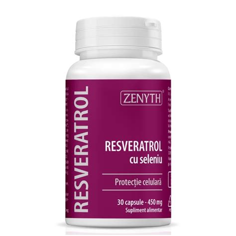 Zenyth Resveratrol Cu Seleniu 30 Capsule