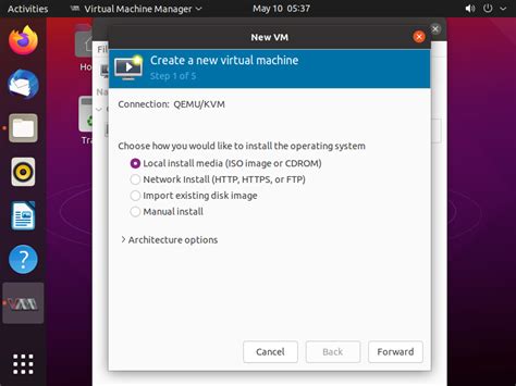 Ubuntu 21 04 KVM Create Virtual Machine GUI Server World