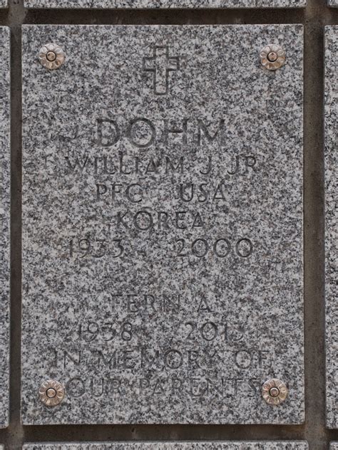 William James Dohm Jr 1933 2000 Find A Grave Memorial