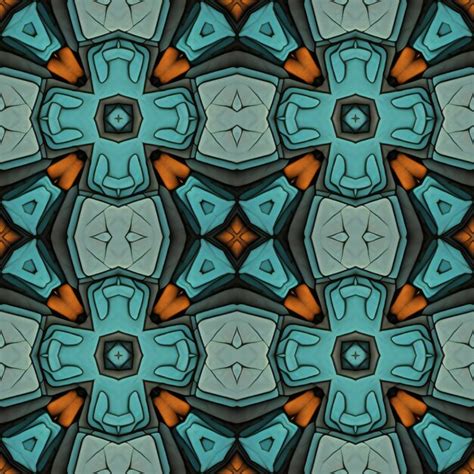 Premium Ai Image Seamless Tileable Abstract Pattern Symmetrical Intricate And Colorful