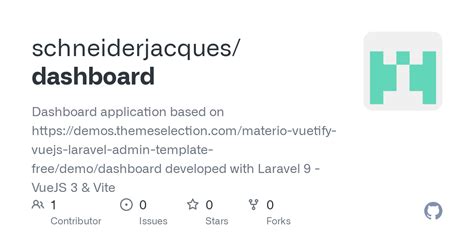 Github Schneiderjacquesdashboard Dashboard Application Based On