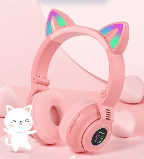유명유튜버多착용 고양이 블루투스 헤드셋 해드셋 고양이헤드셋 고양이해드셋 블루트시헤드셋 블루투스이어폰 블루투스헤드폰 생일선물
