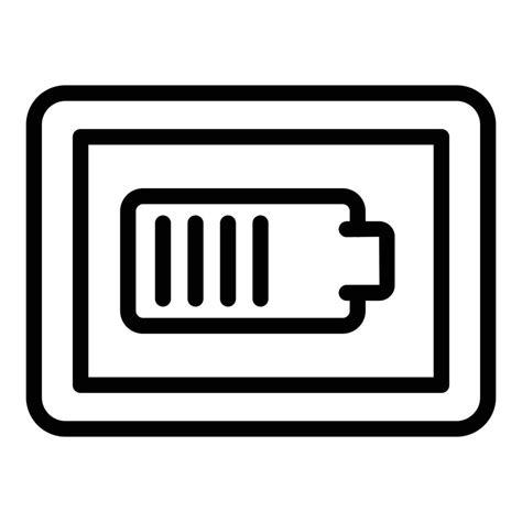 Battery Charging Icon Outline Style 15661805 Vector Art At Vecteezy
