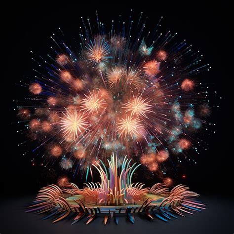 Premium Photo 3d Rander Photo Of Firework