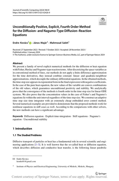 Unconditionally Positive Explicit Fourth Order Method For The
