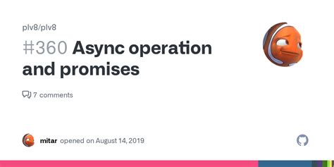 Async Operation And Promises · Issue 360 · Plv8plv8 · Github