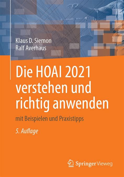 Die Hoai 2021 Verstehen Und Richtig Anwenden Ebook By Klaus D Siemon