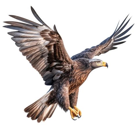 Un Dibujo De Un águila Real Con Las Alas Extendidas Foto Premium