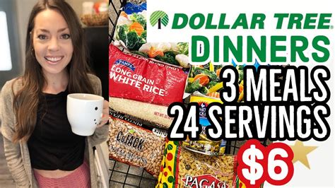 Dollar Tree Dinners 3 Meals 24 Servings For 6 Extreme Budget