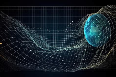 Premium Ai Image Gravity Planet Earth Gravitational Waves Concept Physical And Technology