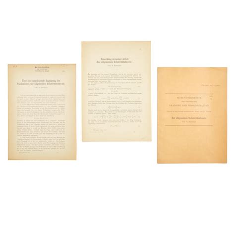 Hans Albert Einstein Copy On Unified Field Theory Einstein