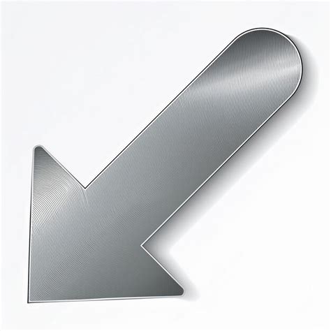 Premium Vector An Arrow With A Metallic Texture Style