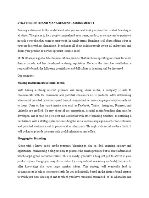 Branding Assignment Pdf Brand Popular Culture And Media Studies