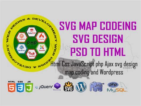 Svg Html Css Javascript Php Ajax Map Design And Code Upwork