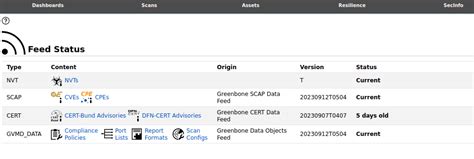Feed Update In Docker Containers Getting Started Greenbone