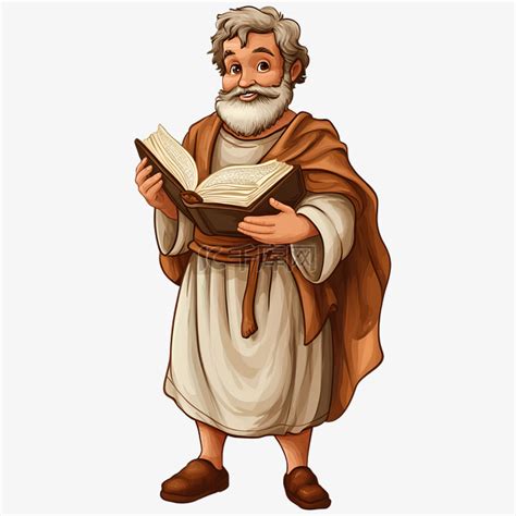 动画片圣经人物使徒彼得素材图片免费下载 千库网