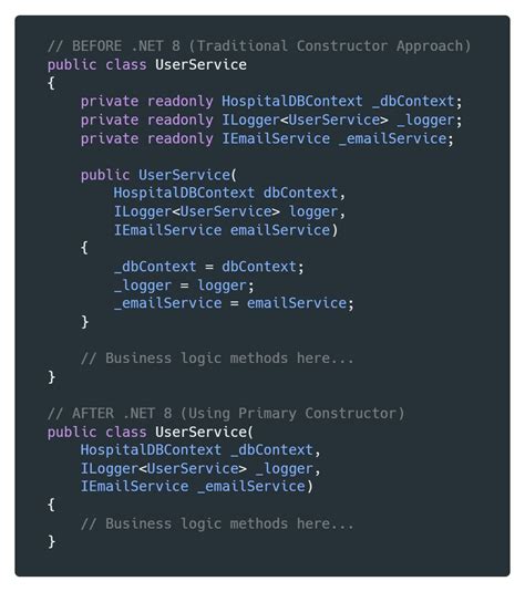 code primary constructors in dotnet 👍🏻 or 👎🏻 follow me for more videos and codes code