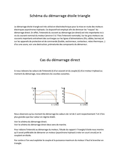 Schéma Du Démarrage Étoile Triangle Pdf Schéma Du Démarrage Étoile Triangle Pdf