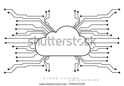 cloud computing network security technology concept stock vector
