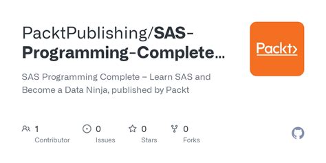 github packtpublishing sas programming complete learn sas and become