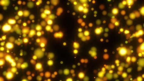 Premium Photo Gold Glowing Particles