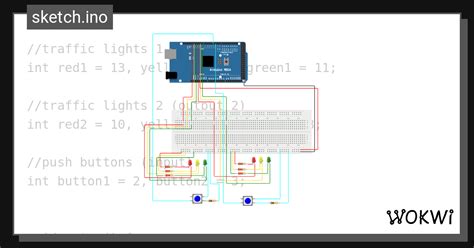 Trafficlights Wokwi Esp32 Stm32 Arduino Simulator