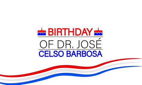 A Visual Representation Of Dr Jose Celso Barbosa Vector Image