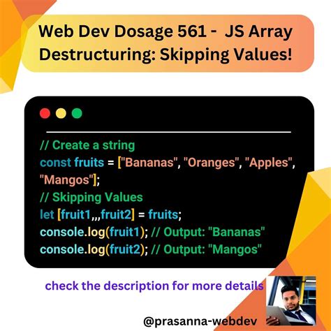 Prasanna D On Linkedin Webdevelopment Javascript Coding101
