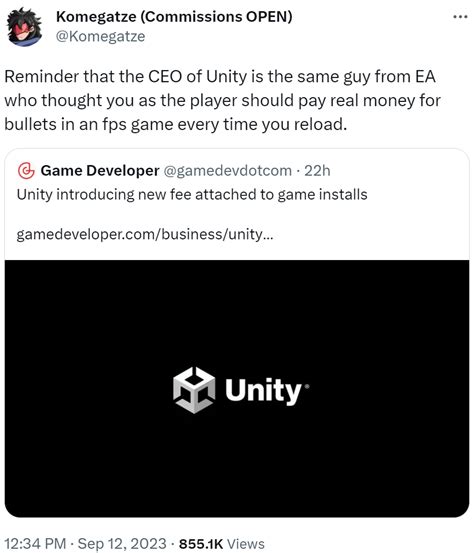 Reminder That The Ceo Of Unity Is The Same Guy From Ea Who Thought You As The Pl Know Your Meme