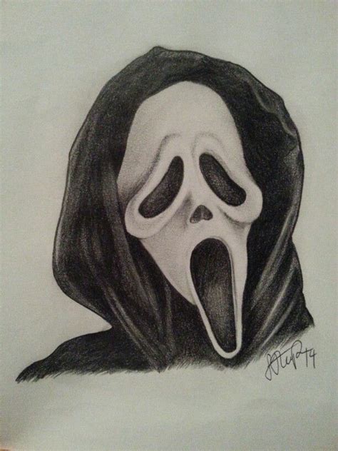 Ghost Face Drawing At PaintingValley Com Explore Collection Of Ghost Face Drawing