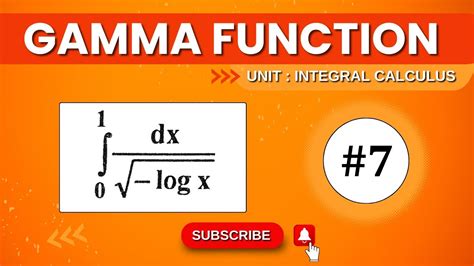 Gamma Function Solved Problem 7 Integral Calculus Beta Gamma Function