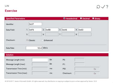 Lin E Checksum Vector E Learning