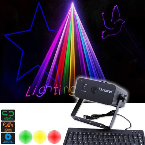 Party Buzzer Text Laser Light Projector With Keyboard For Events